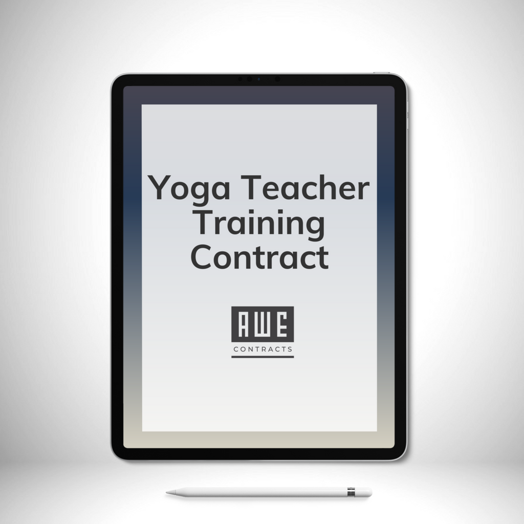 Yoga Teacher Training Contract – AWE Contracts Inc.